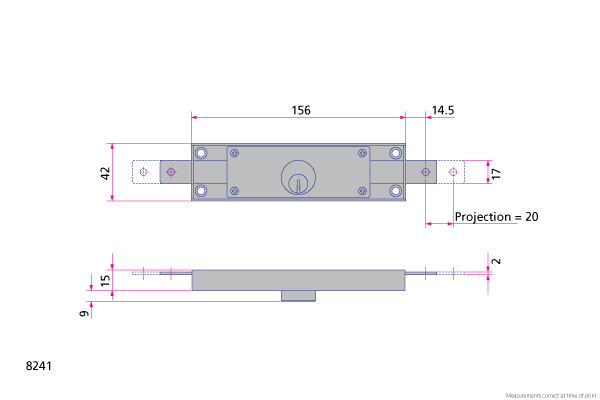 VIRO 8241 - Roller Shutter Lock - Central - Duro International